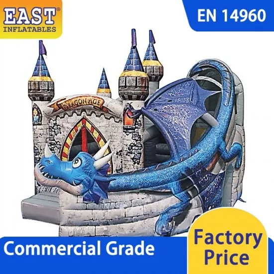 Dragon Bouncy Castle With Slide For Sale - Bounce House With Slide ...