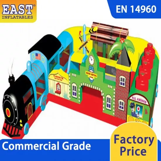 Fun Express Train Station Inflatable To Buy - Toddler Bouncy Castle ...