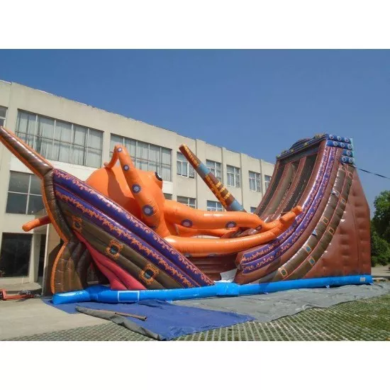 Kraken Inflatable Pirate Ship Slide For Sale - Inflatable Slide | East ...