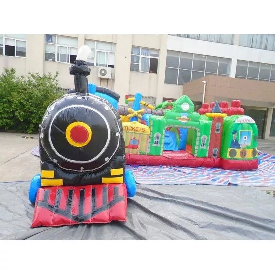 Fun Express Train Station Inflatable To Buy - Toddler Bouncy Castle ...